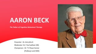 Aaron Beck - father of cognitive therapy and cognitive behavioral ...