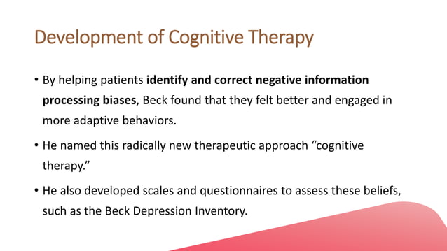 Aaron Beck - father of cognitive therapy and cognitive behavioral ...
