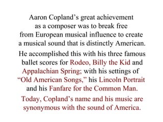 Aaron Copland | PPT