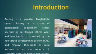 A presentation on Aarong | PPTX