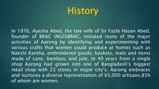 A presentation on Aarong | PPTX