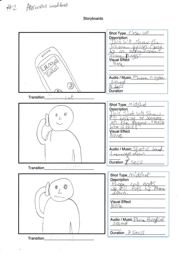 Storyboards for Horror Movie | PDF | Video Production | Content Production
