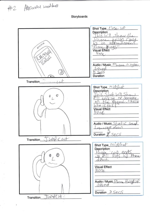 Storyboards for Horror Movie | PDF | Video Production | Content Production