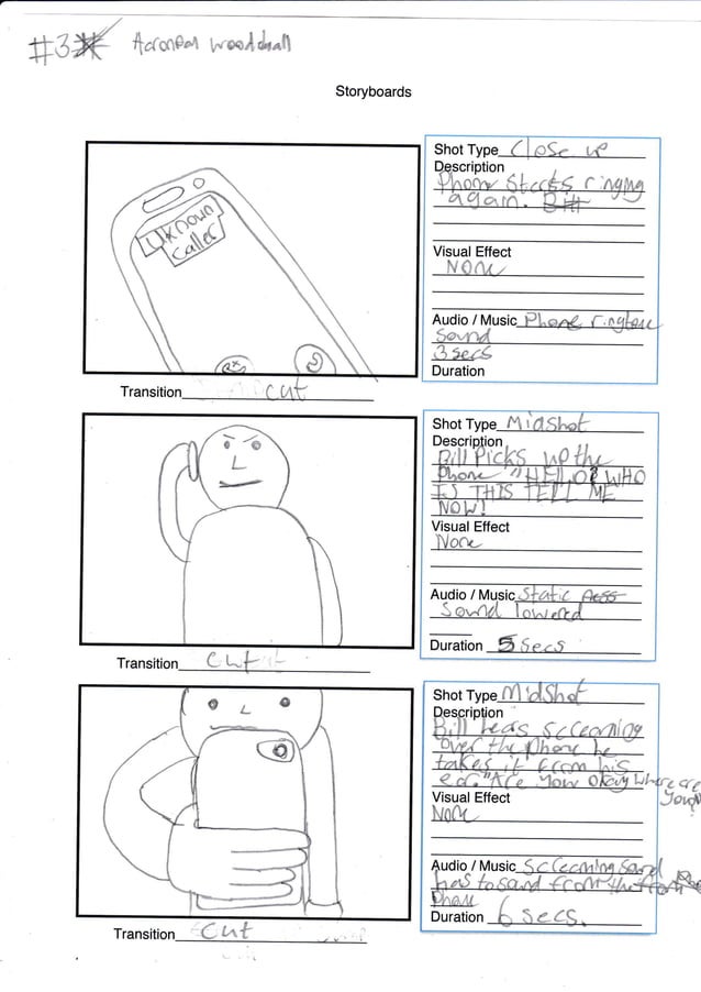 Storyboards for Horror Movie | PDF | Video Production | Content Production