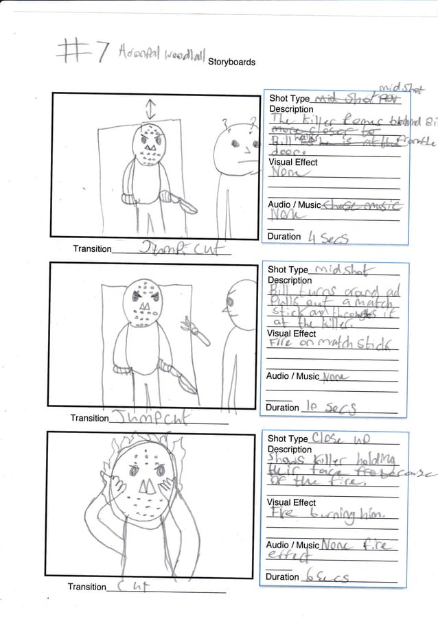 Storyboards for Horror Movie | PDF | Video Production | Content Production