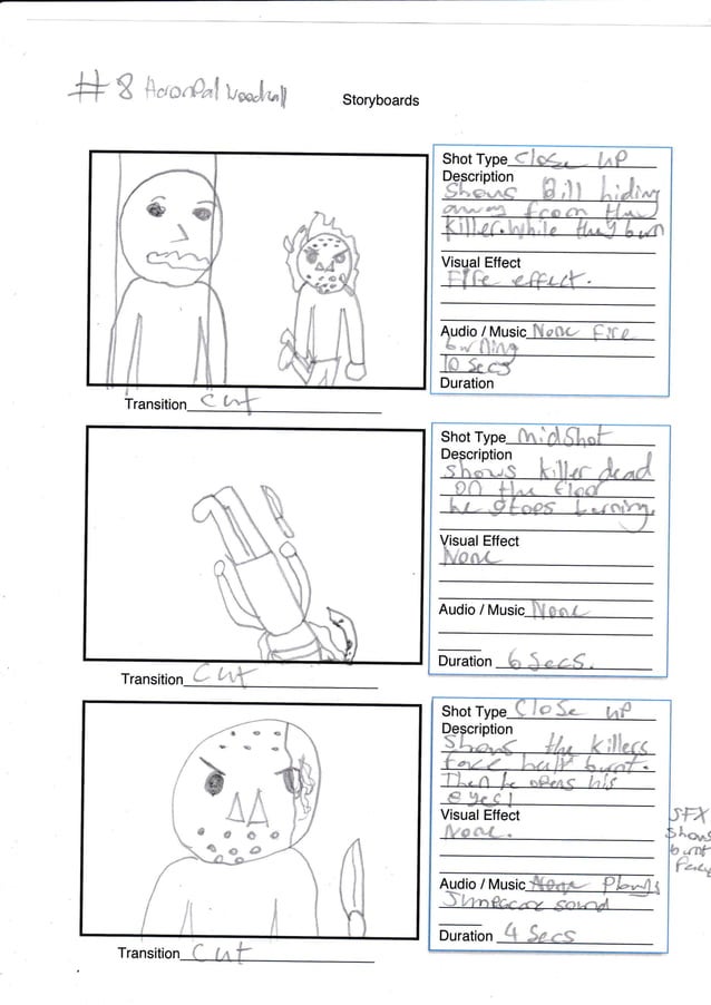 Storyboards for Horror Movie | PDF | Video Production | Content Production