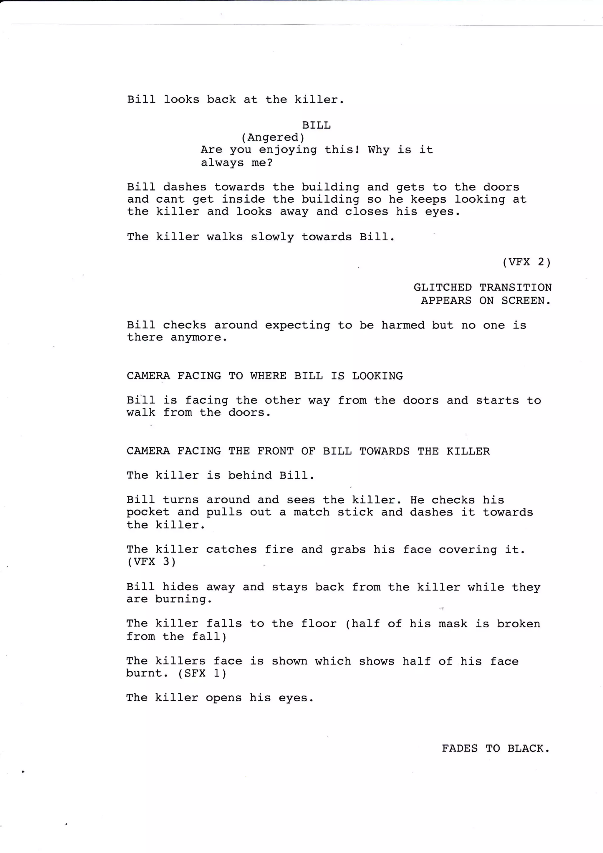 Script For Horror Movie | PDF