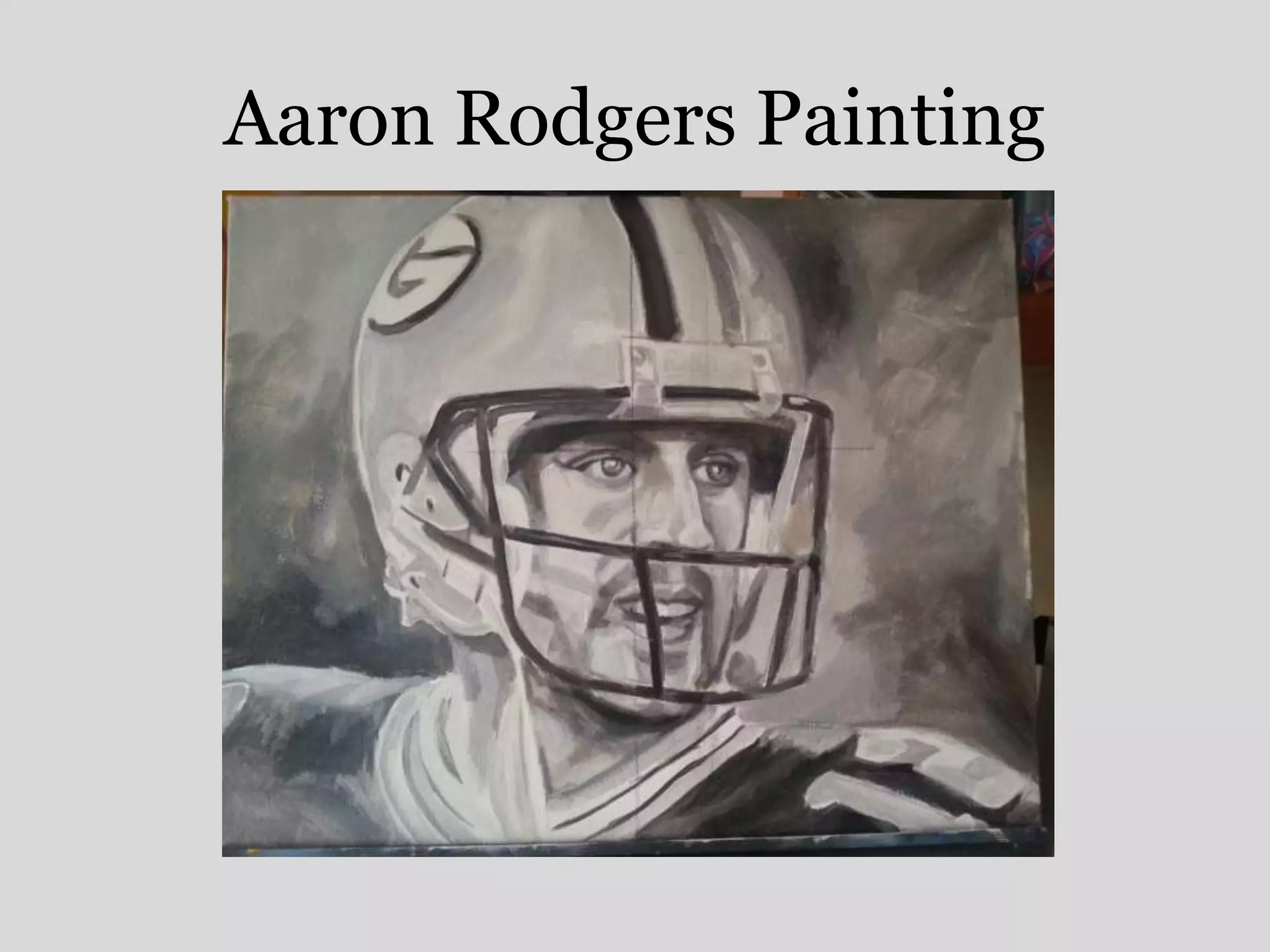 Green Bay Packers Aaron Rodgers Acrylic Painting | PPTX