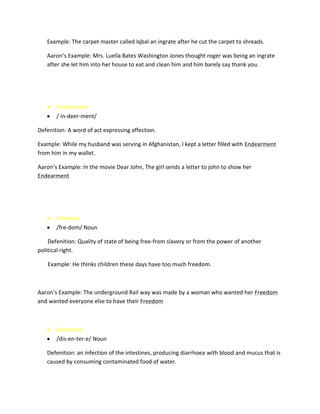 Aarons4 word of the day | PDF