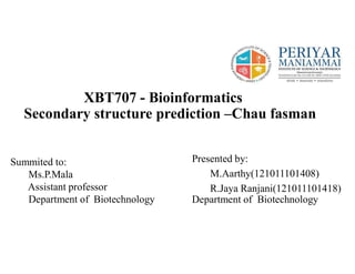 Aarthy ppt.pdf Bioinformatics PPT ....... | PDF