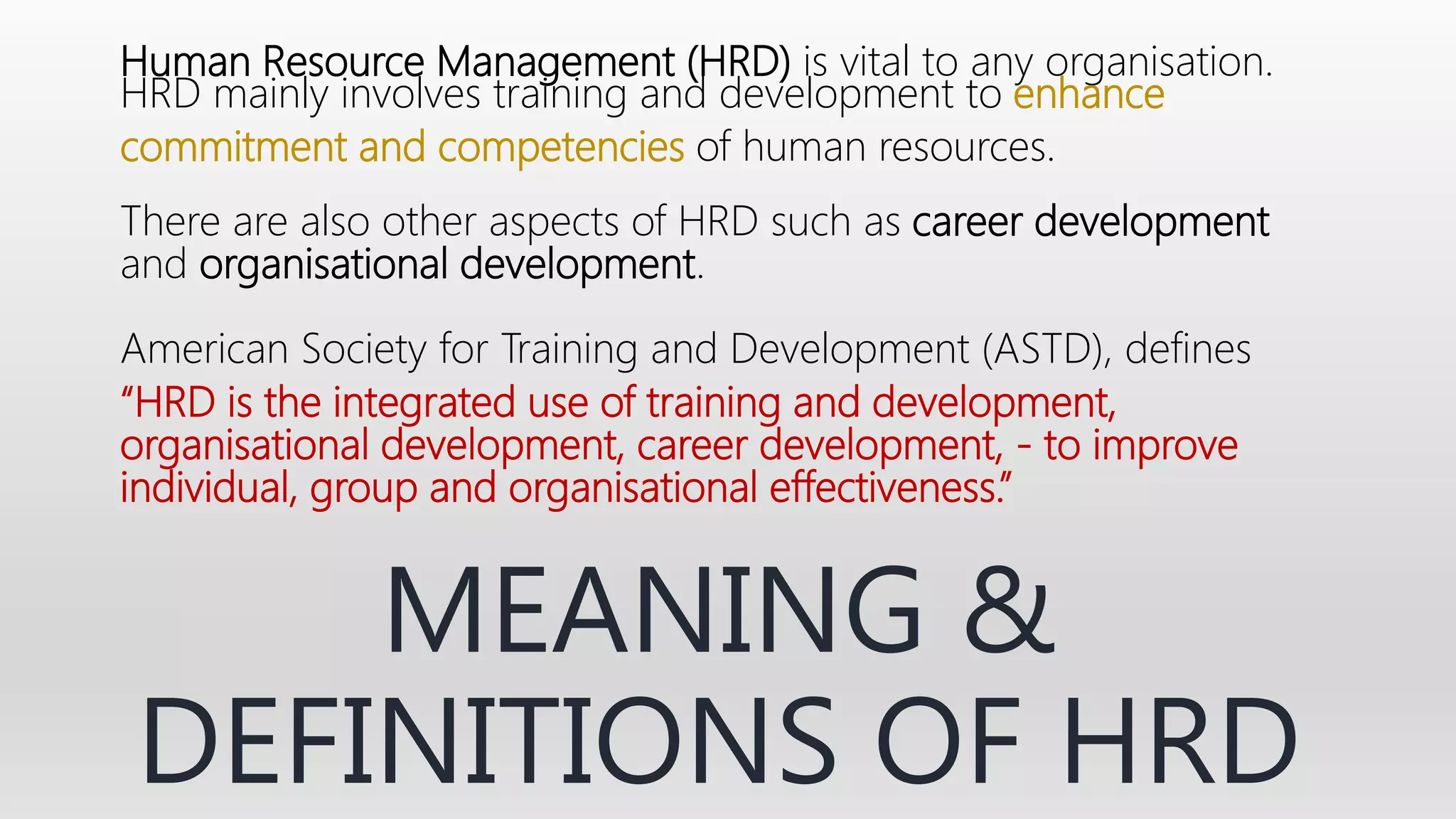 HUMAN RESOURCE DEVELOPMENT | PPTX