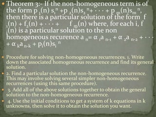 LINEAR RECURRENCE RELATIONS WITH CONSTANT COEFFICIENTS | PPTX