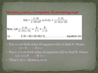 LINEAR RECURRENCE RELATIONS WITH CONSTANT COEFFICIENTS | PPTX