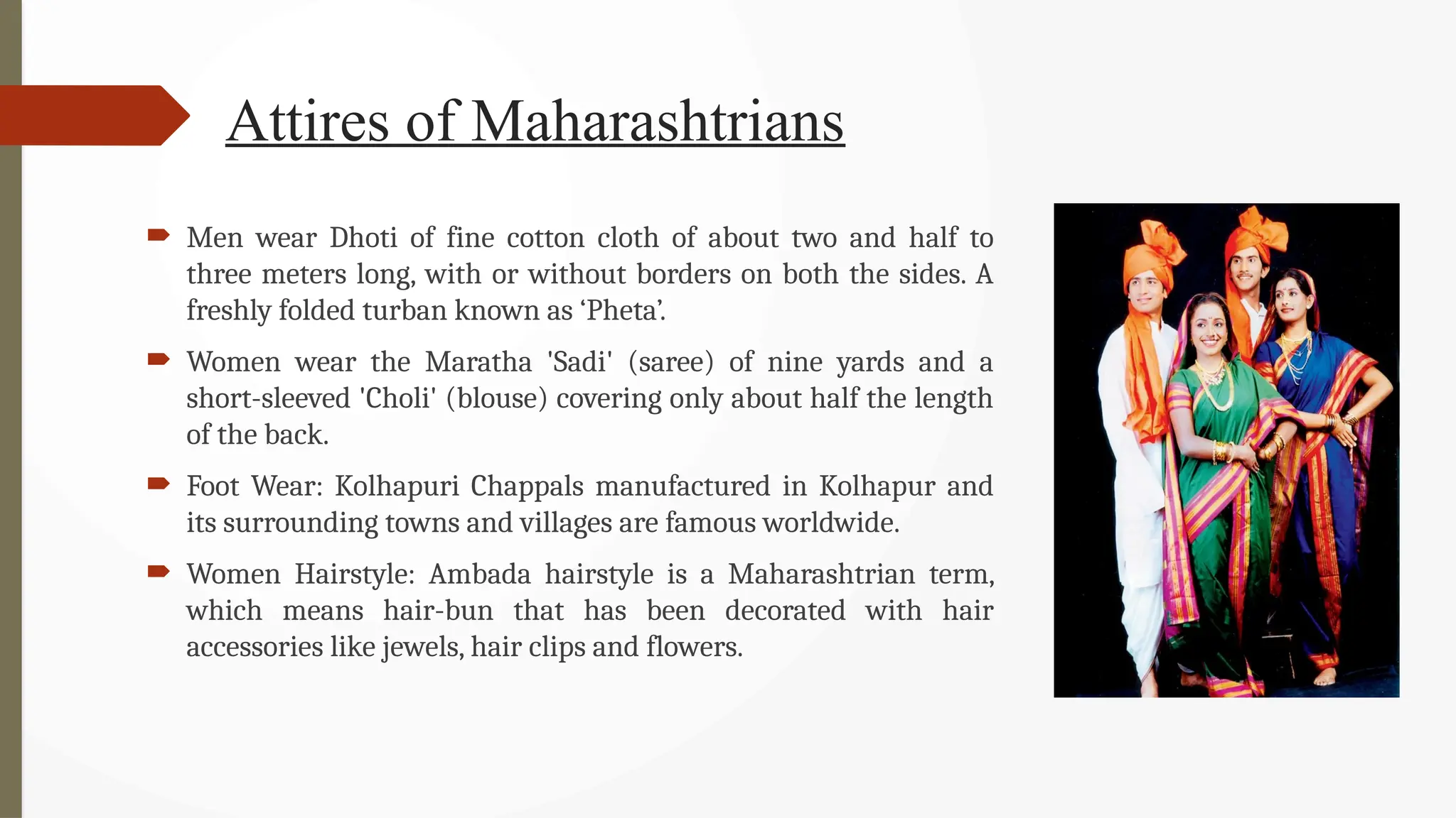 Topic-Maharashtra traditional costume ppt | PPTX