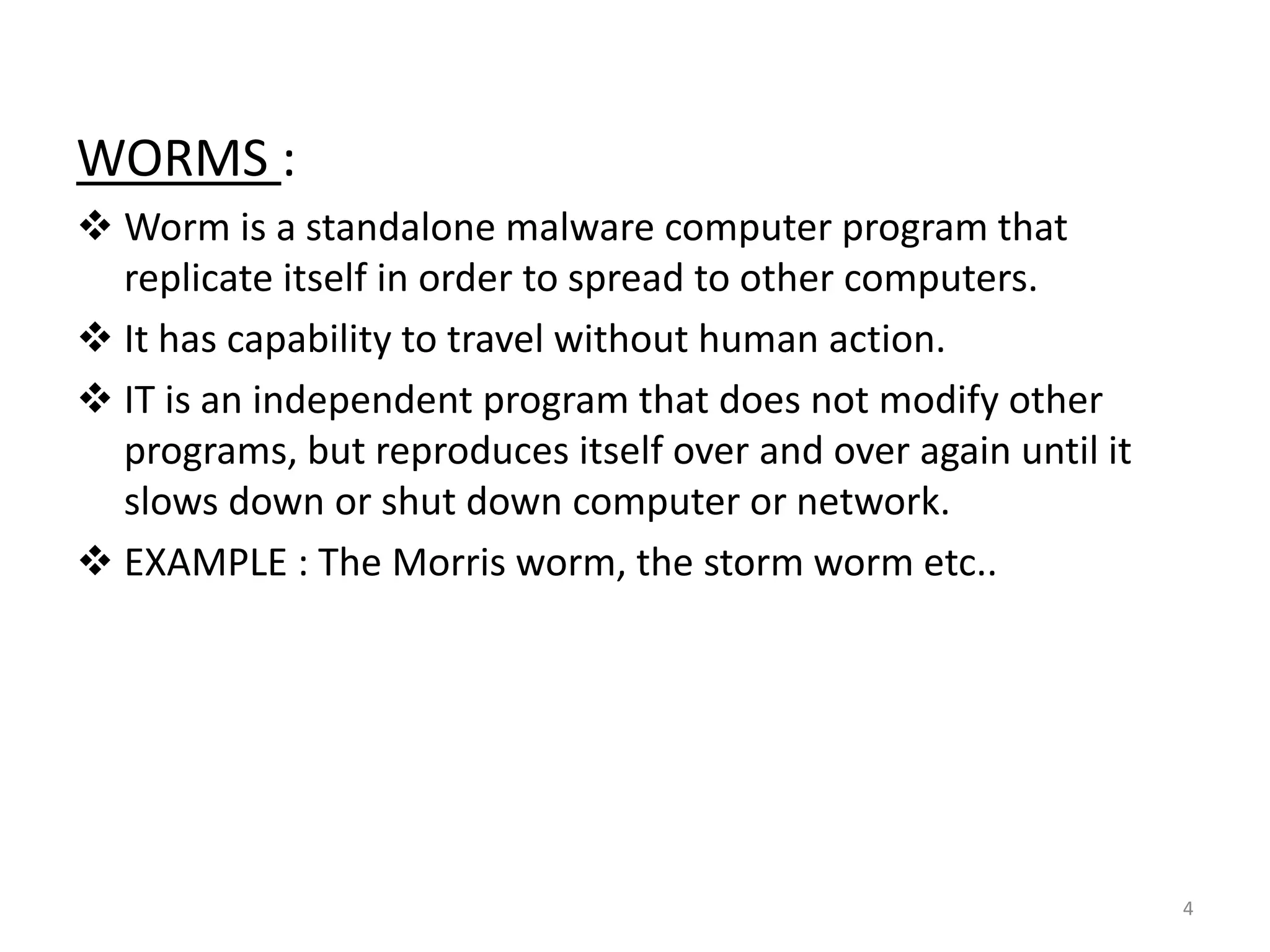 Virus and Worms | PPTX