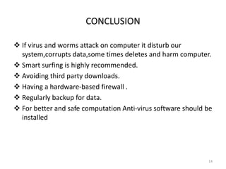 Virus and Worms | PPTX