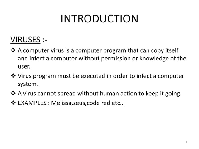 Virus and Worms | PPTX