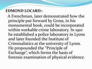 INTRODUCTION TO FORENSIC SCIENCE | PPT