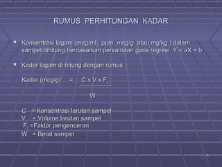 spektokopi serapan atom (aas) | PPT