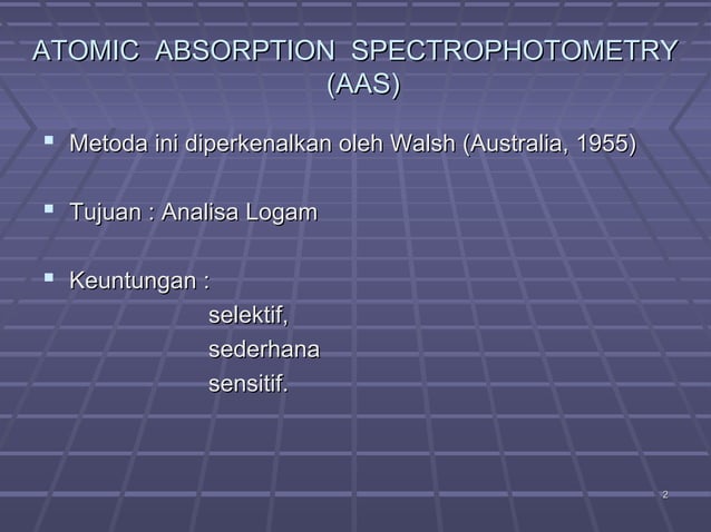 spektokopi serapan atom (aas) | PPT