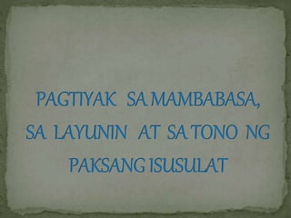 FIlipino (Pagsulat) | PPTX