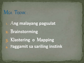 FIlipino (Pagsulat) | PPTX