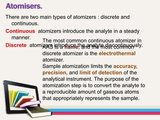Atomic absorption spectroscopy | PPT