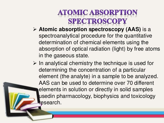 Atomic absorption spectroscopy