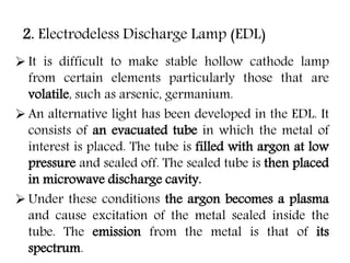 Atomic Absorption Spectroscopy (www.Redicals.com) | PPTX