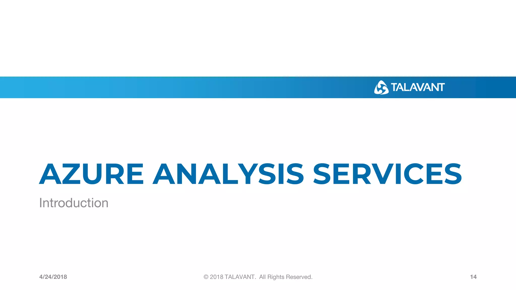 Azure Analysis Services (Azure Bootcamp 2018) | PPT