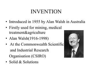 Atomic Absorption Spectroscopy | PPTX