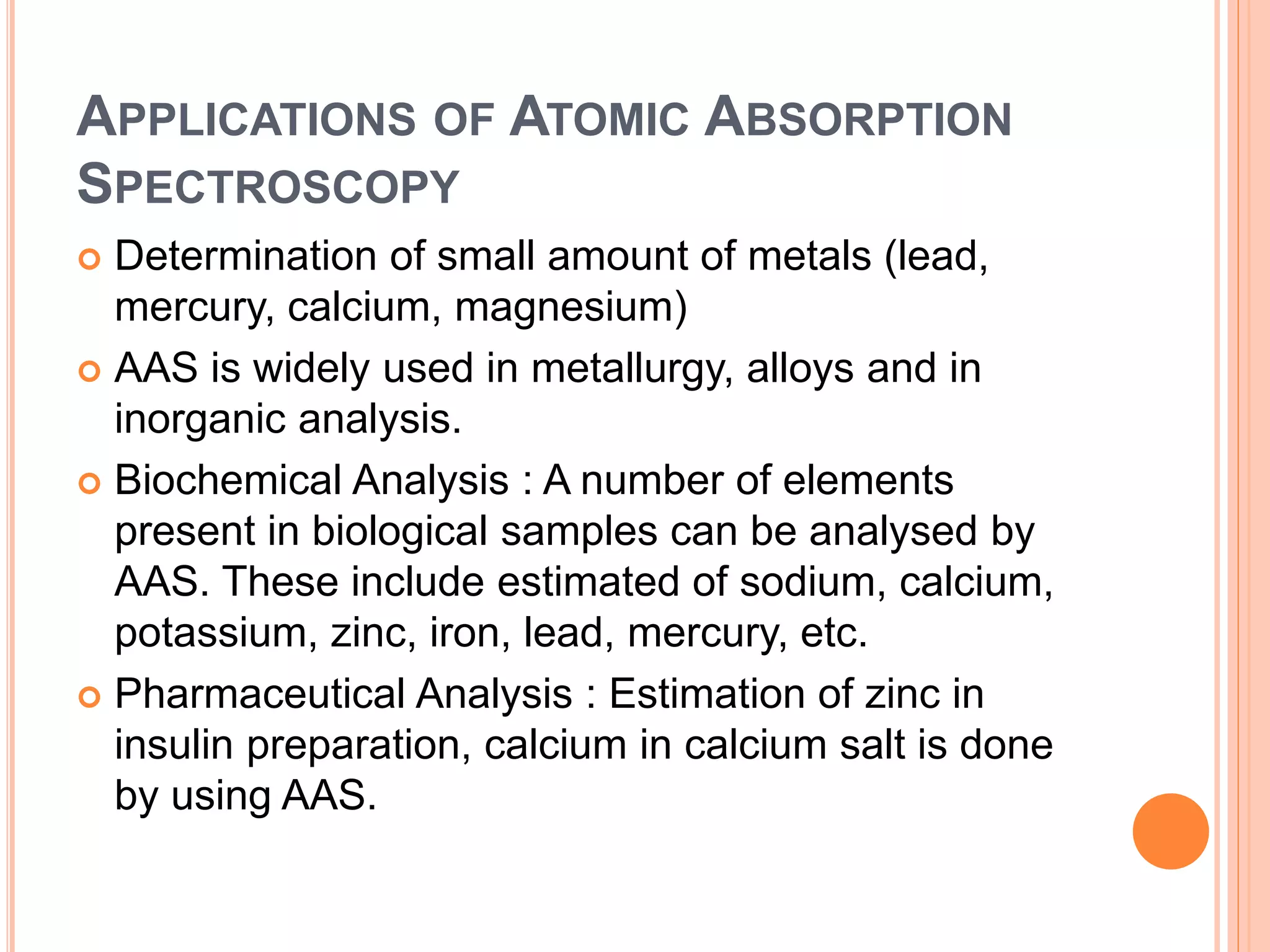 Atomic absorption spectroscopy | PPTX