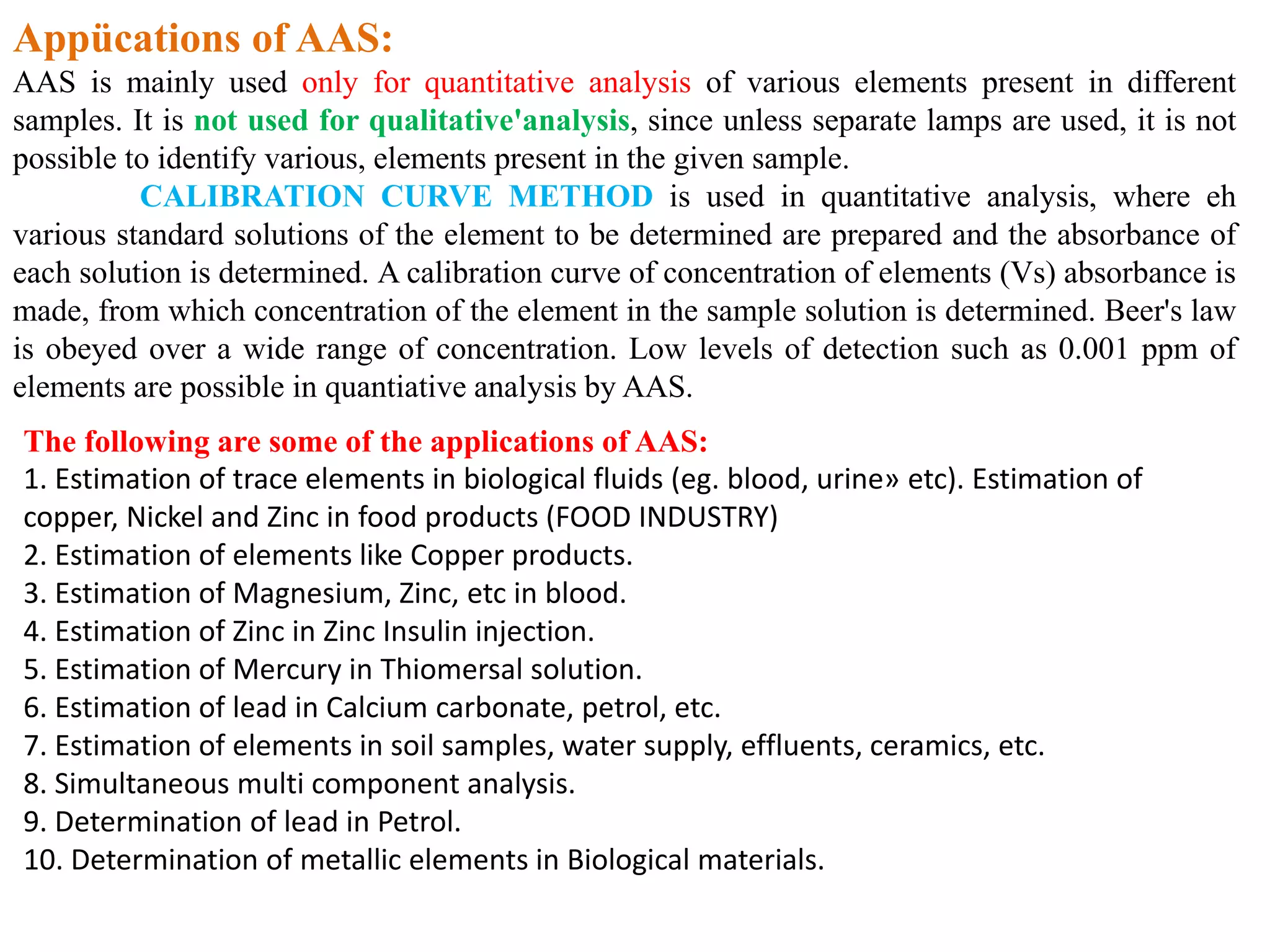 ATOMIC ABSORPTION SPECTROSCOPY ( AAS) | PPTX