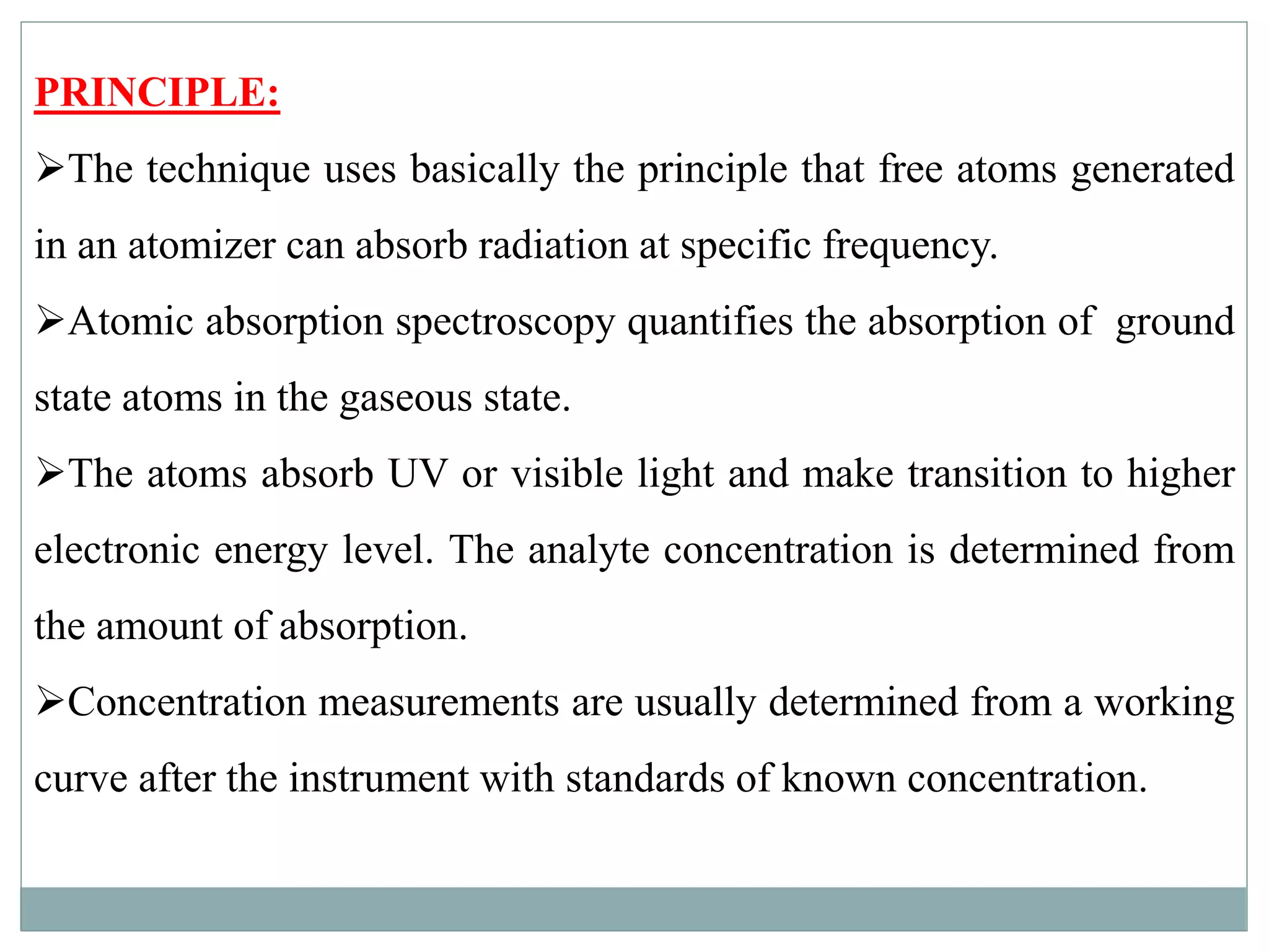 atomic absorption spectroscopy | PPTX