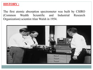atomic absorption spectroscopy | PPTX