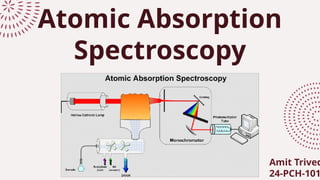 Atomic Absorption Spectroscopy basic ppt | PPTX
