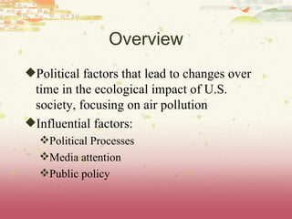Political Drivers of Air Pollution in the U.S.: A Time-Series Analysis ...