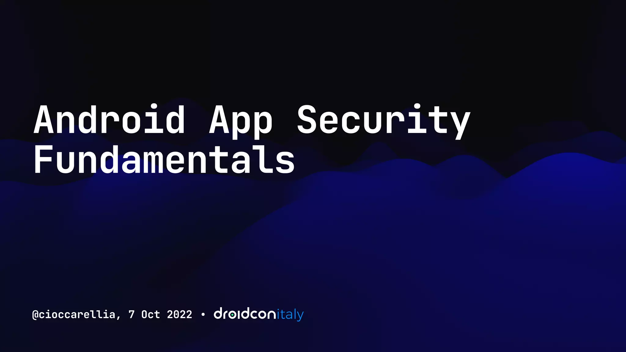 Android App Security Fundamentals Ppt