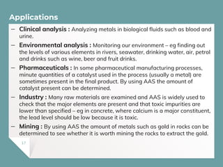 Atomic Absorption Spectrophotometry - AAS | PPT