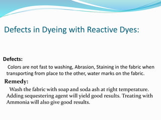 Reactive dyes by Engr Aashiq | PPT