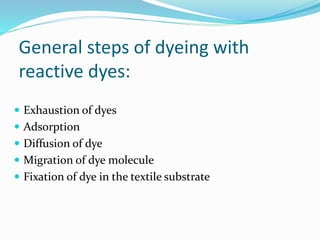 Reactive dyes by Engr Aashiq | PPT