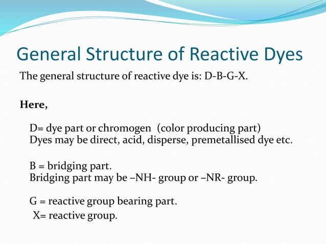 Reactive dyes by Engr Aashiq | PPTX | Chemistry | Science