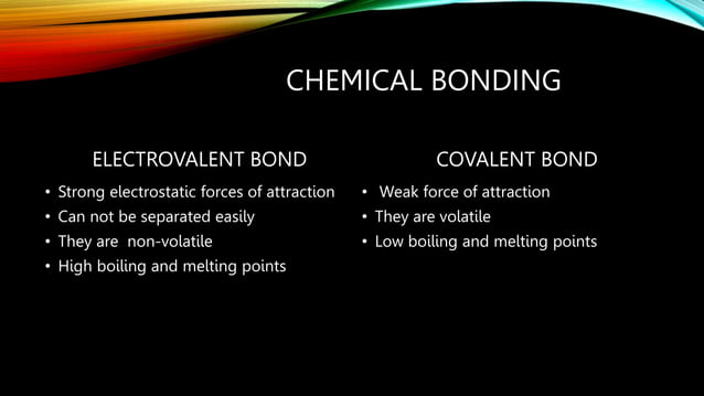Chemical bonding presentation ICSE Class IX | PPTX | Chemistry | Science