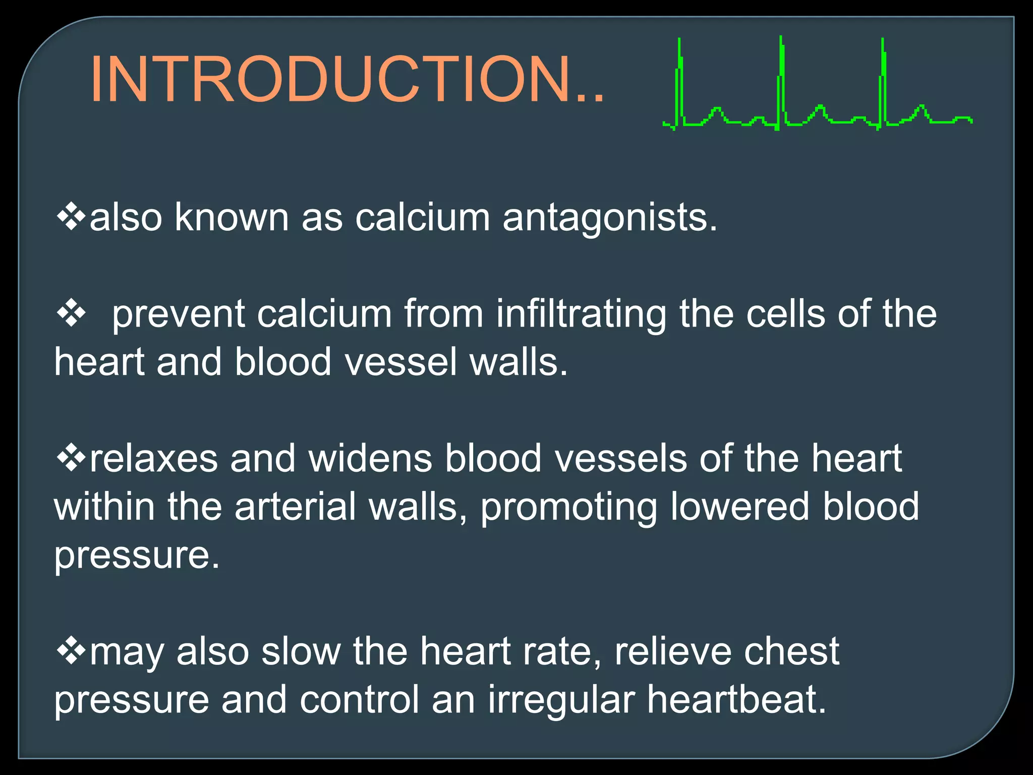 calcium channel blockers | PPTX