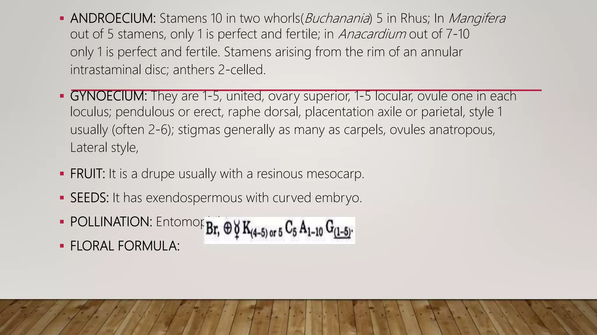 Anacardiaceae and Gramineae | PPTX