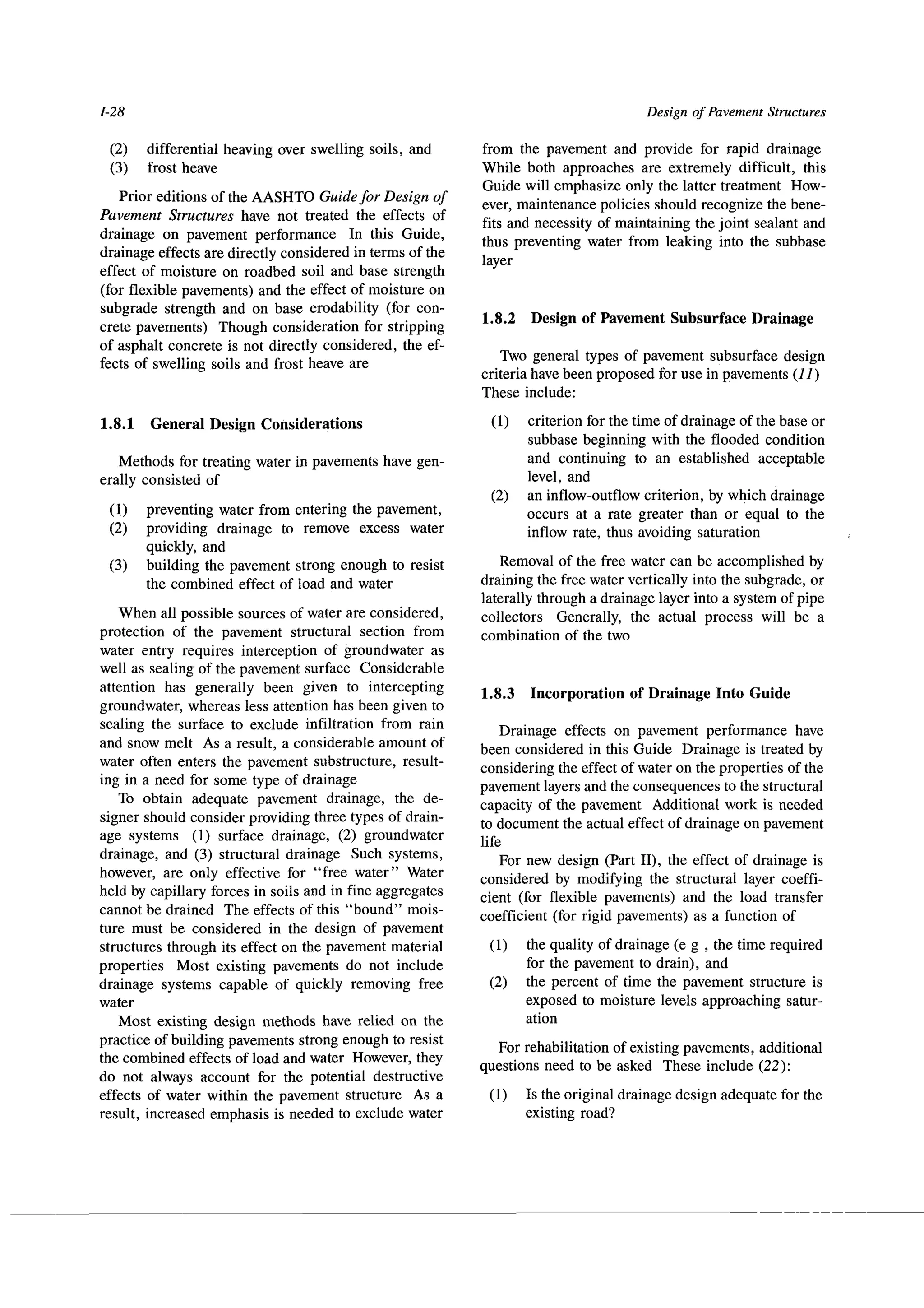 Aashto guide for design of pavement structures-93 | PDF