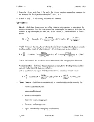 TEST OF CONCRETE | PDF