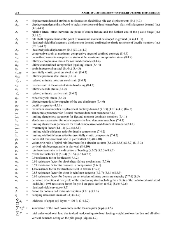 Aashto guide specifications for lrfd seismic | PDF
