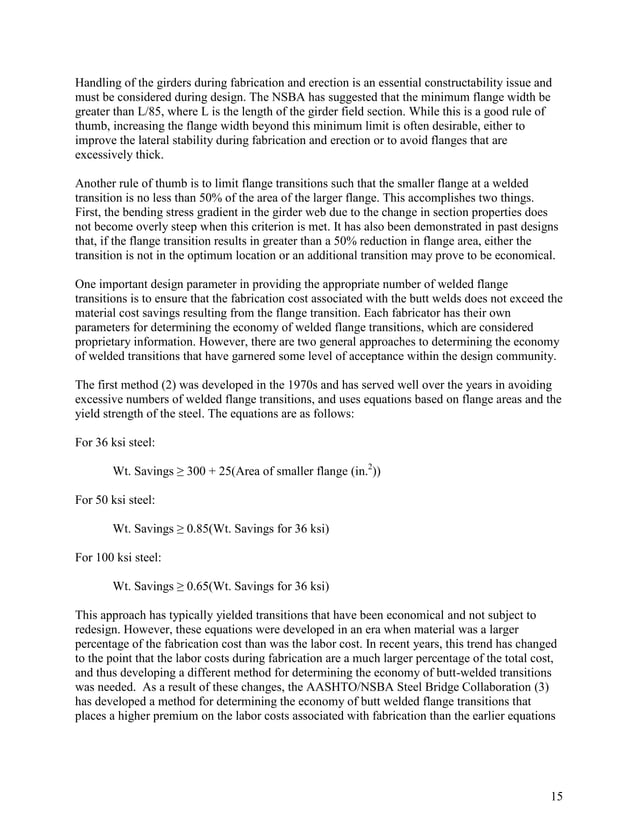 AASHTO Steel Bridge Design Handbook Volume 06 Stringer Bridges | PDF ...