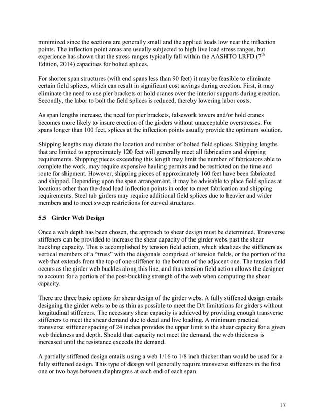 AASHTO Steel Bridge Design Handbook Volume 06 Stringer Bridges | PDF ...